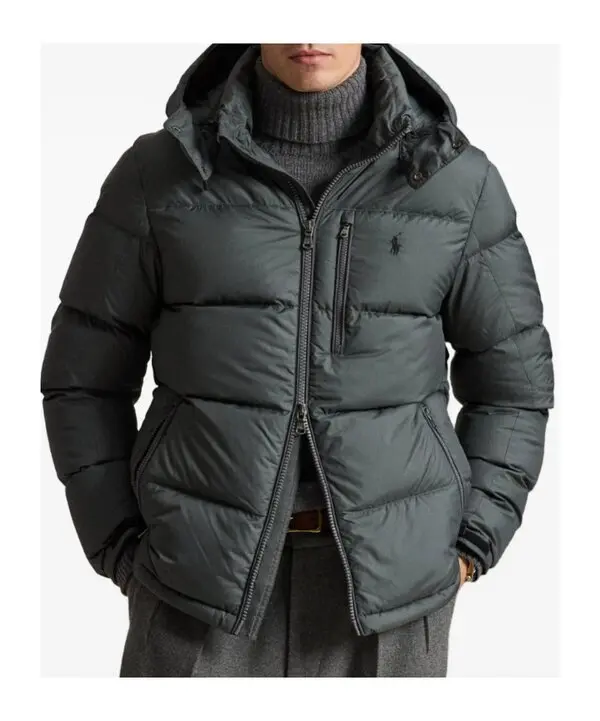 Polo Ralph Lauren Quilted Down Hooded Jacket - Grey