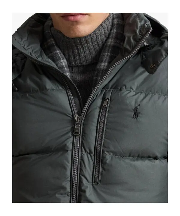 Polo Ralph Lauren Quilted Down Hooded Jacket - Grey