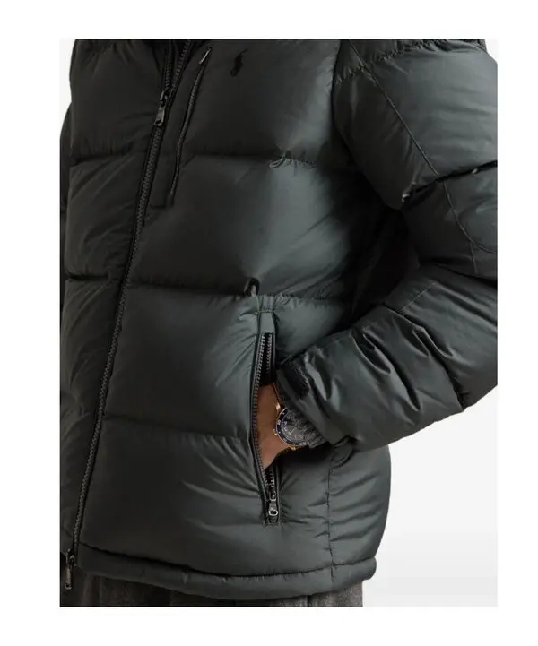Polo Ralph Lauren Quilted Down Hooded Jacket - Grey