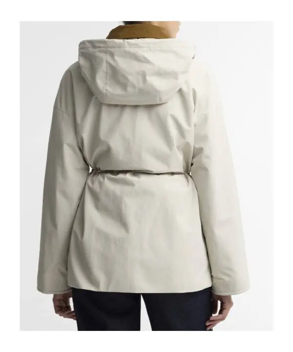 Barbour Waterproof Rain Jacket With Detachable Hood - Mist/birch