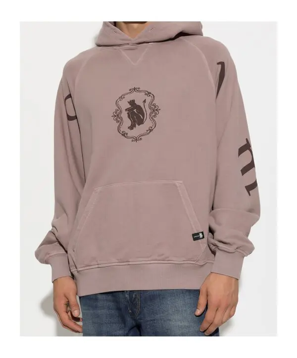 Palm Angels Long Sleeve Hooded Sweatshirt