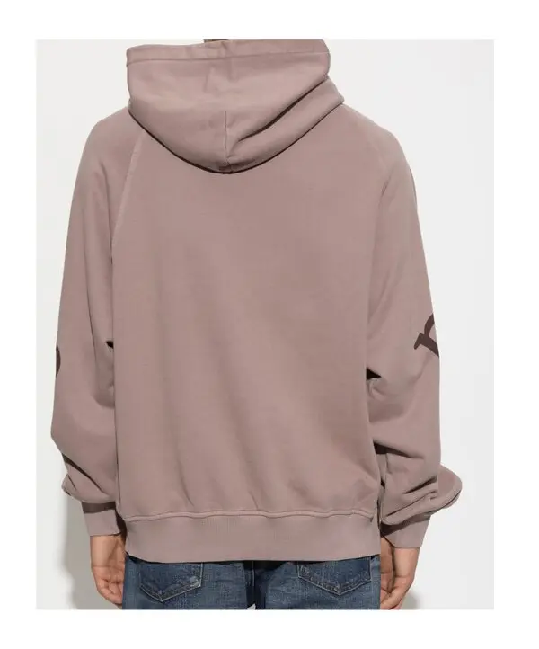 Palm Angels Long Sleeve Hooded Sweatshirt