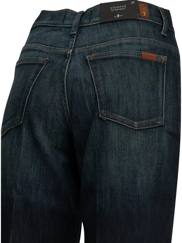 7 For All Mankind Stovepipe Flared-leg Jeans