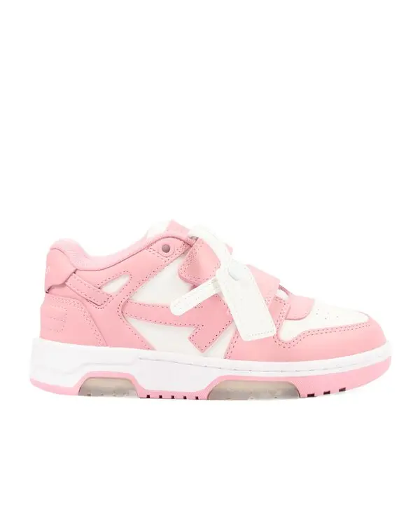 Off-White Round Toe Velcro Sneakers
