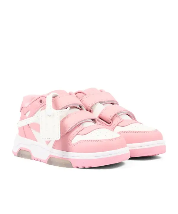 Off-White Round Toe Velcro Sneakers