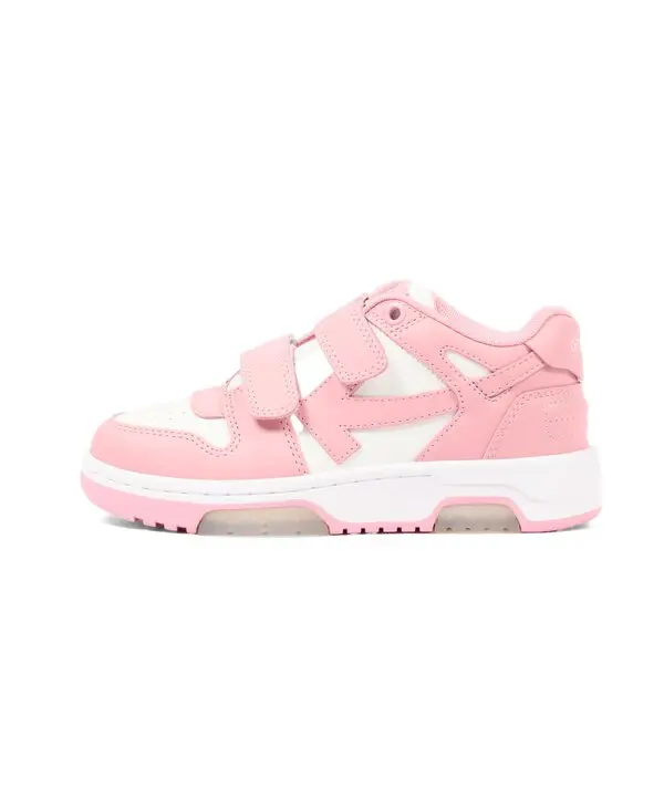 Off-White Round Toe Velcro Sneakers