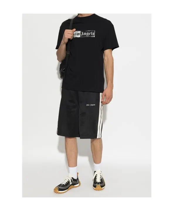 Palm Angels Track Shorts With Logo Detail