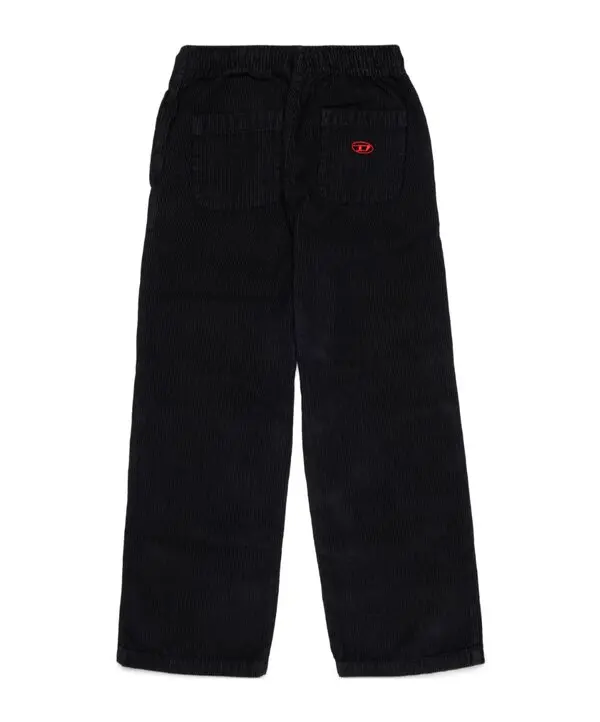 DIESEL® Corduroy Trousers With Embroidered Logo