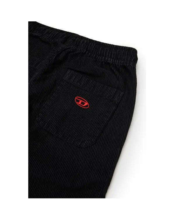 DIESEL® Corduroy Trousers With Embroidered Logo