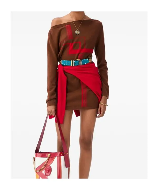 Versace Cashmere Knit Mini Dress