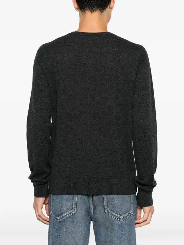 THE ROW Long Sleeve V-neck Top