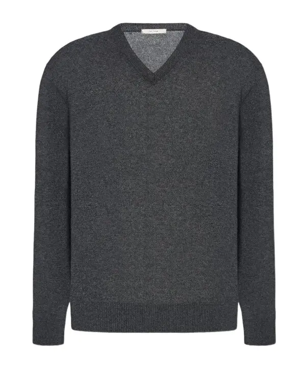 THE ROW Long-sleeve V-neck Top