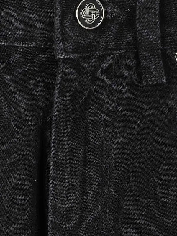 Casablanca Geometric Pattern Loose-fit Jeans