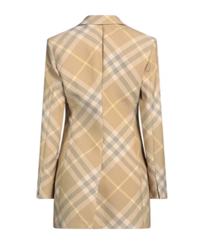 Burberry Single-breasted Flannel Blazer With Signature Print