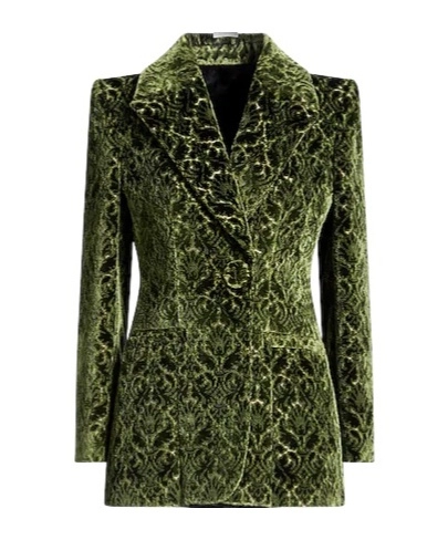 Burberry Velvet Single-breasted Blazer