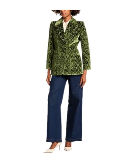 Burberry Velvet Single-breasted Blazer