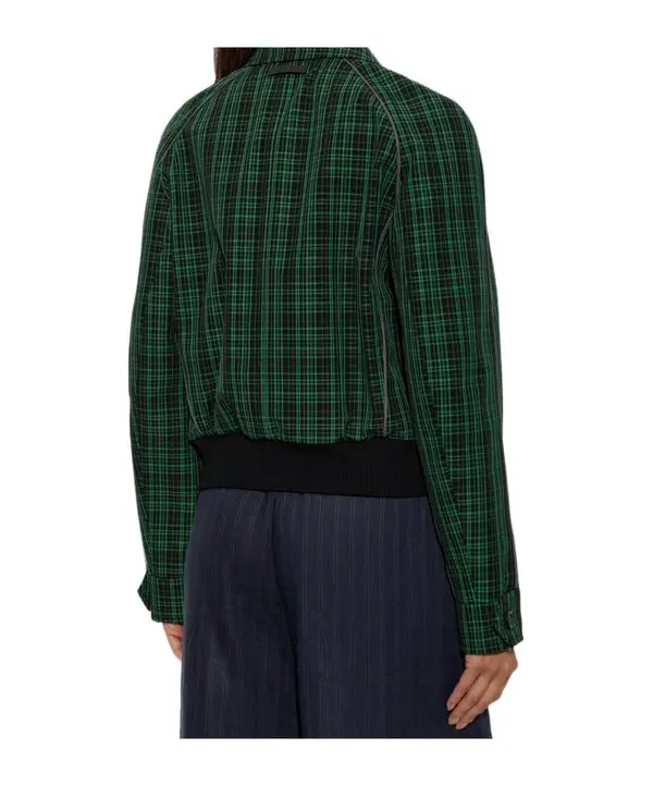 Marni Checked Plaid Bomber Jacket