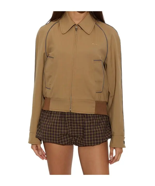 Marni Contrast Trim Bomber Jacket