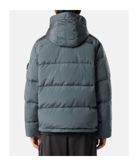 Stone Island Padded Hooded Jacket - Ashes