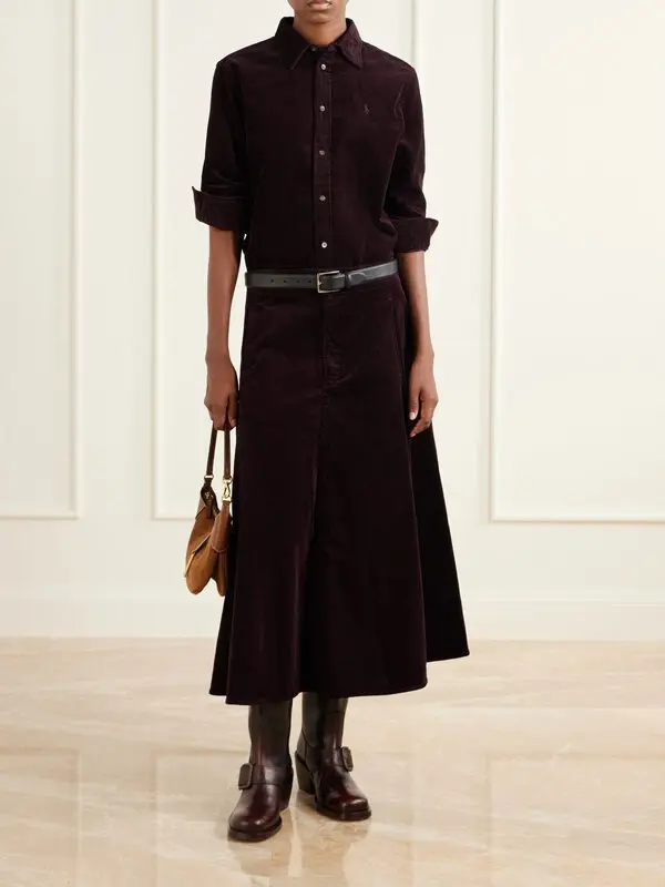 Polo Ralph Lauren A-line Midi Skirt