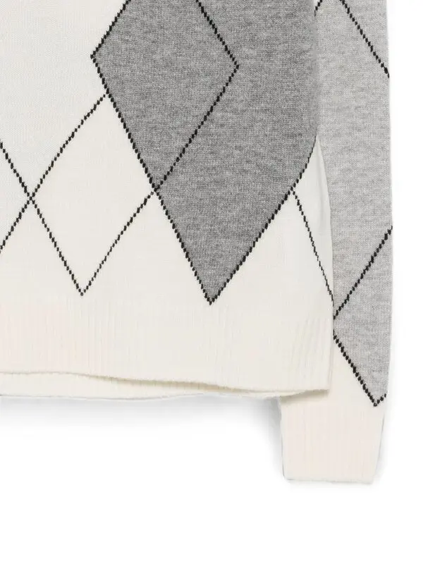Seventy Argyle-pattern Roll-neck Sweater