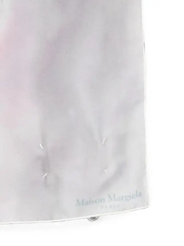 MAISON MARGIELA Four Stitches Portrait-print Scarf