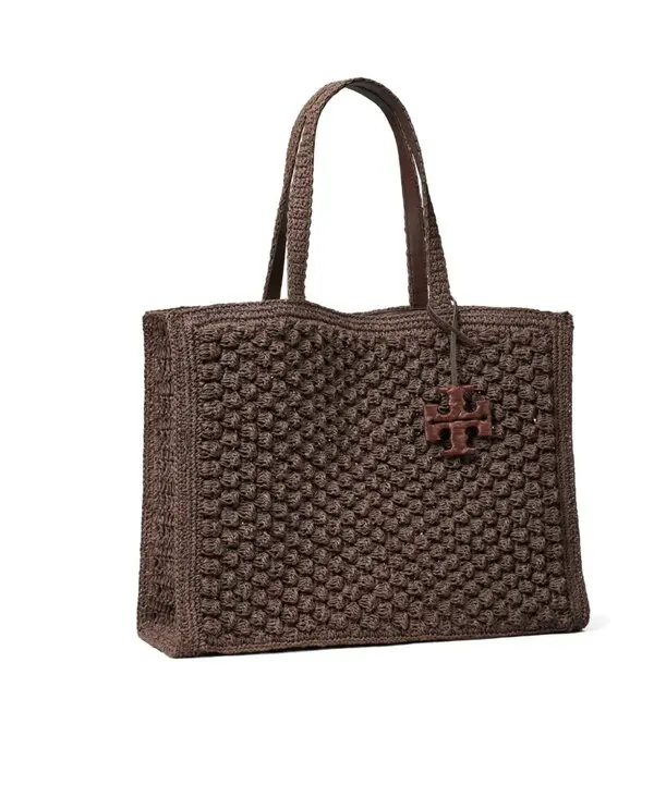 Tory Burch Large Ella Hand-crocheted Popcorn Tote Bag