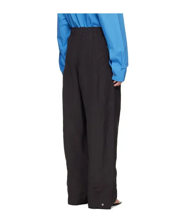 Studio Nicholson Calvo Elasticated-waist Trousers - Black