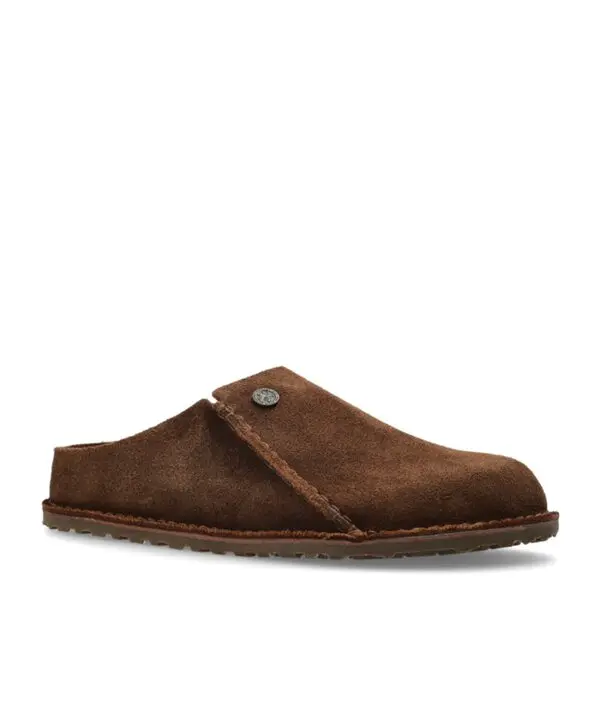 BIRKENSTOCK Round-toe Flat-soled Mules - Brown