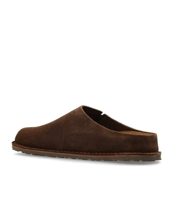 BIRKENSTOCK Round-toe Flat-soled Mules - Brown