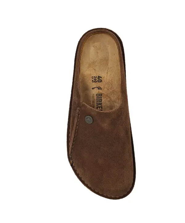 BIRKENSTOCK Round-toe Flat-soled Mules - Brown