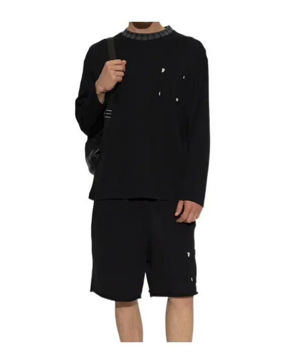 Palm Angels Long-sleeve Pure Cotton T-shirt