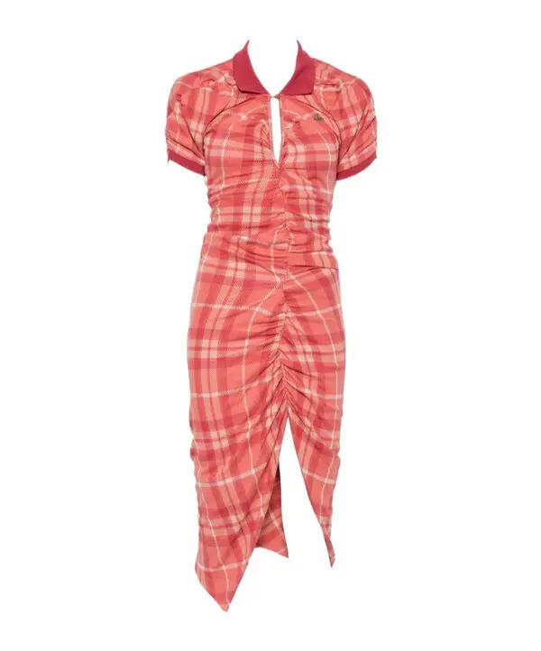 VIVIENNE WESTWOOD Short-sleeved Plaid Dress