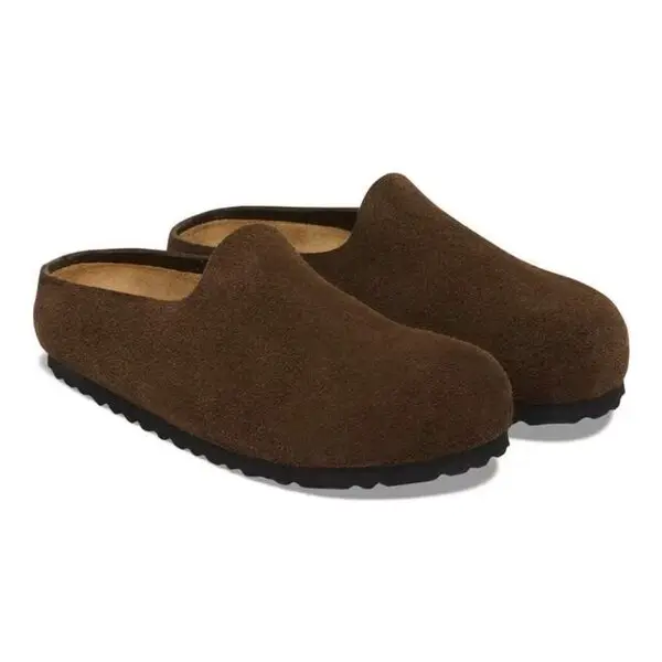 BIRKENSTOCK Suede Slip-on Slippers - Carafe