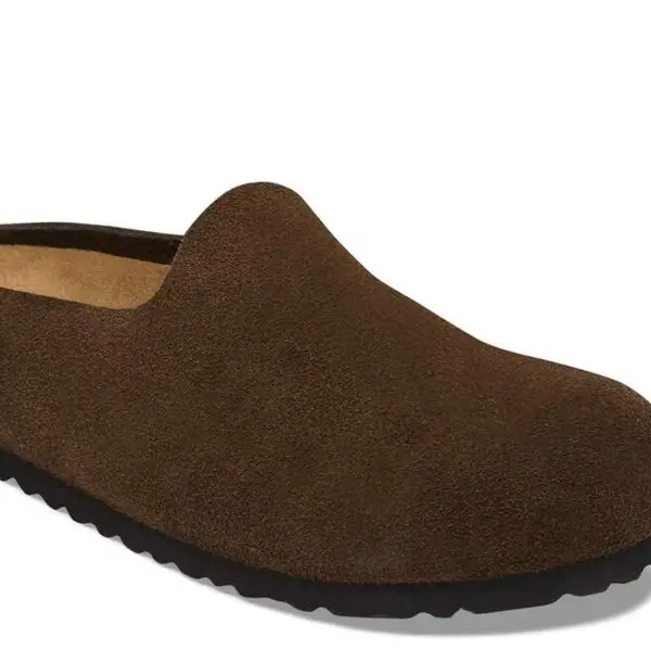 BIRKENSTOCK Suede Slip-on Slippers - Carafe