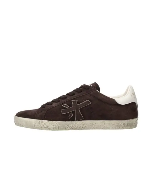 Premiata Round Toe Lace Up Sneakers