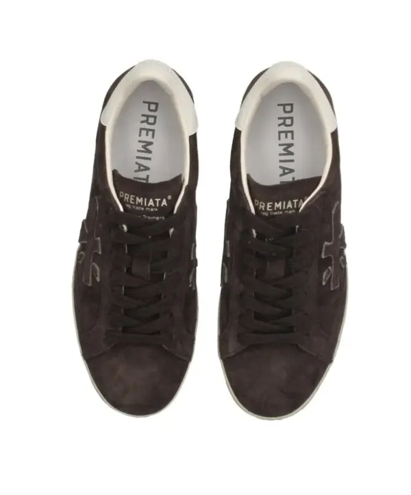 Premiata Round Toe Lace Up Sneakers