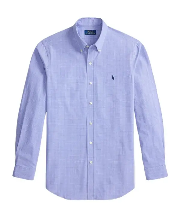 Polo Ralph Lauren Checked-pattern Logo-embroidered Shirt