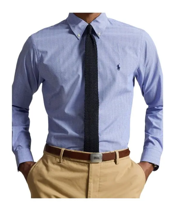 Polo Ralph Lauren Checked-pattern Logo-embroidered Shirt