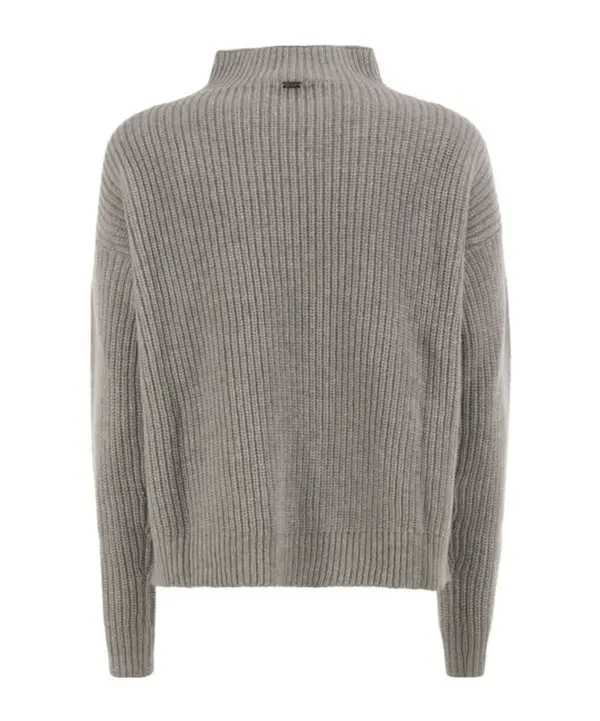 Herno Textured Mock Neck Wool Pullover