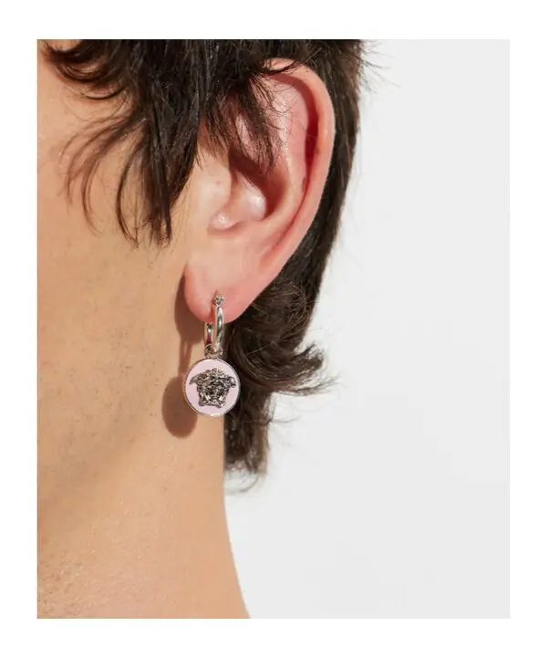 Versace Medusa Head Pendant Hoop Earrings