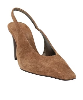 Brunello Cucinelli Squaretoe Slingback Block Heels