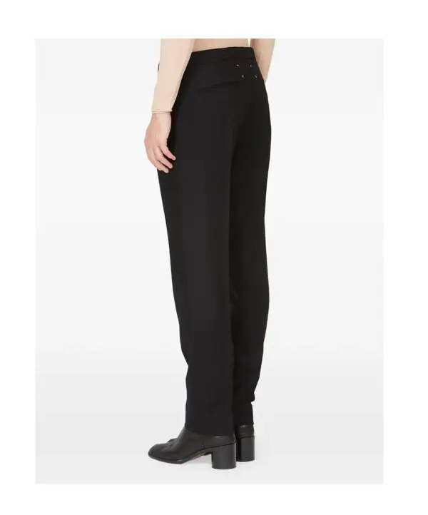 MAISON MARGIELA Drawstring Waist Tapered Leg Trousers