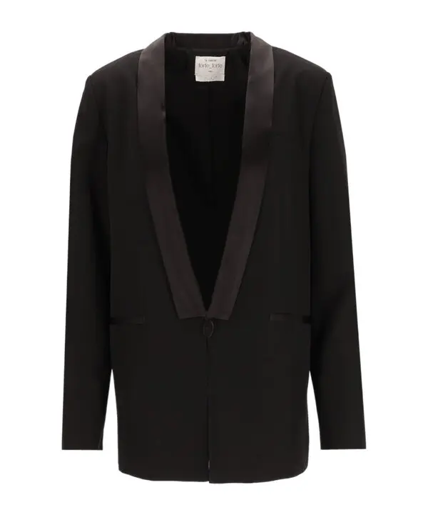 FORTE_FORTE Long-sleeved Tailcoat-style Blazer