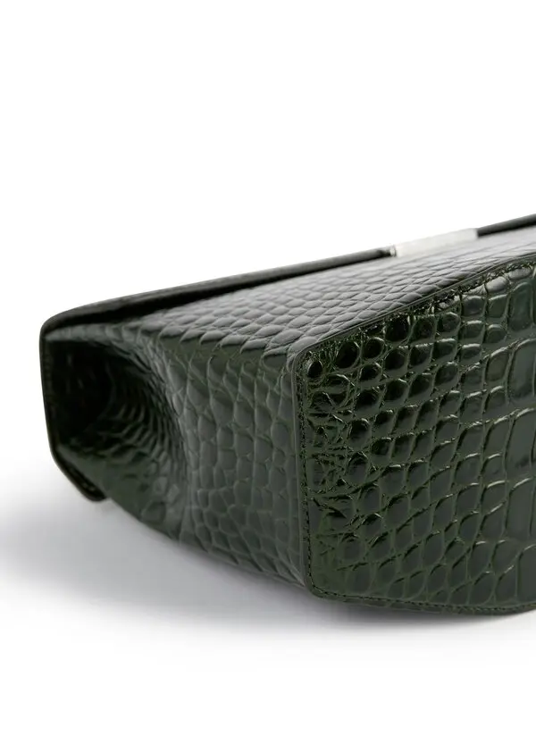 TOTEME Box Croc-effect Leather Handbag