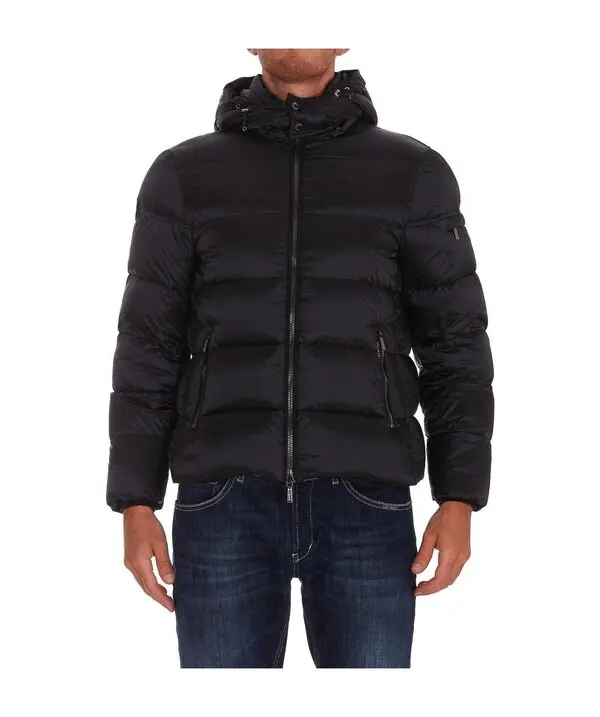 MOORER Breet-sh Hooded Zipped Down Jacket - Black