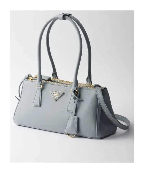 Prada Galleria Medium Leather Bag - Gray