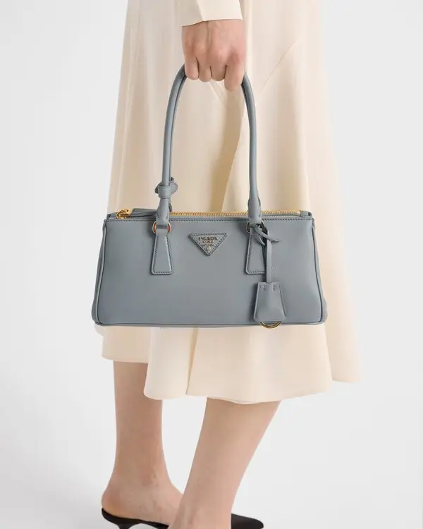 Prada Galleria Medium Leather Bag - Gray