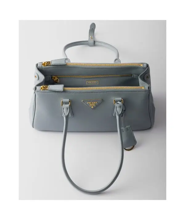Prada Galleria Medium Leather Bag - Gray
