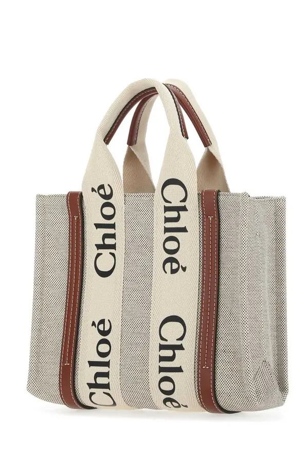 Chloé Fabric Small Woody Shopping Bag